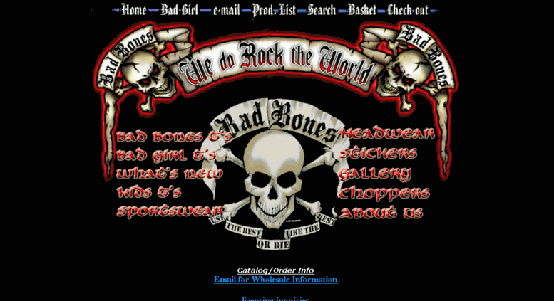 Access badbones.com. Bad Bones skull and crossbones T-shirts ...