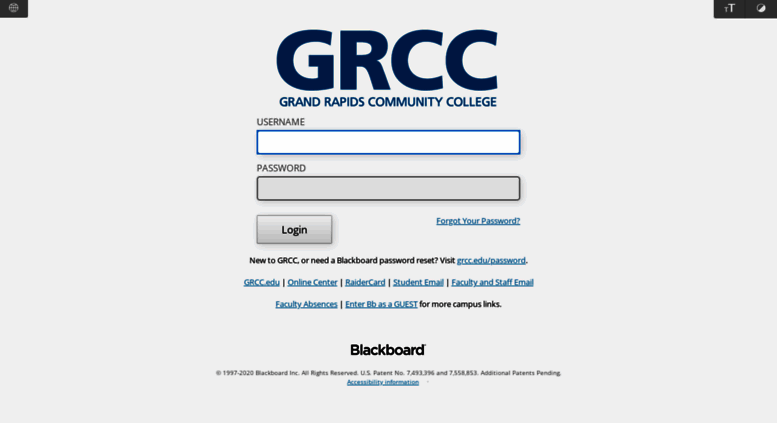 Access bb.grcc.edu. Blackboard Learn
