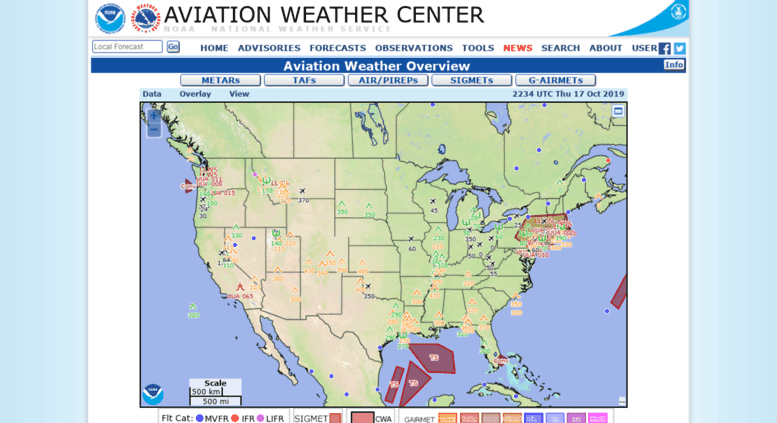 Access bcaws.aviationweather.gov. AWC - Aviation Weather Center