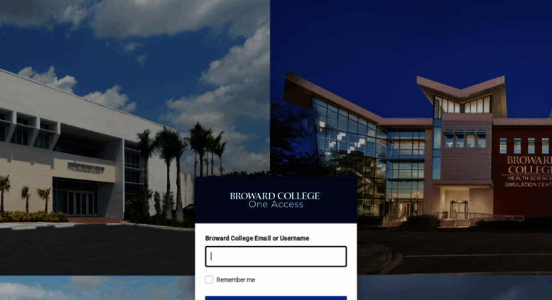 Access bconline.broward.edu. OneLogin