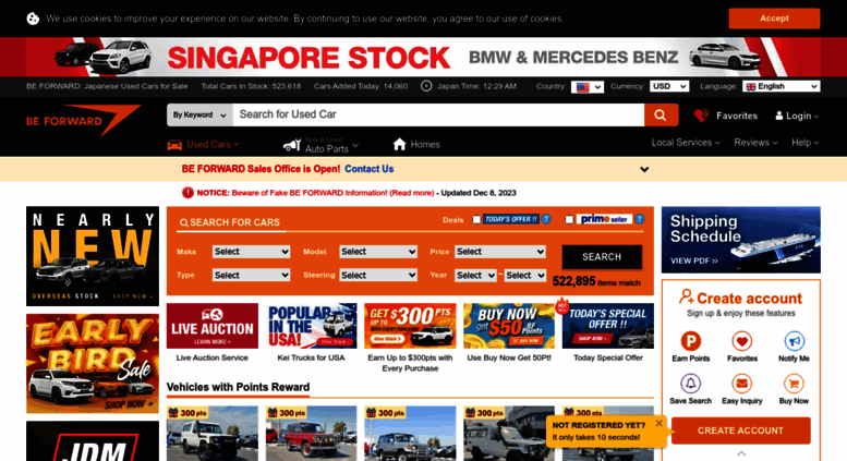 Access beforward.jp. BE FORWARD: Japanese Used Cars for Sale