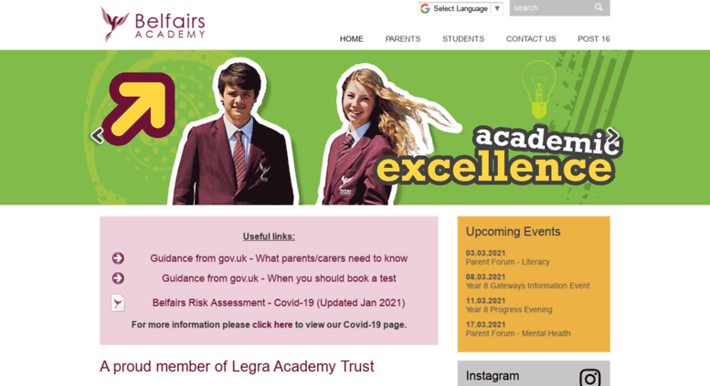 Access belfairs.southend.sch.uk. - Belfairs Academy - Shaping the Future