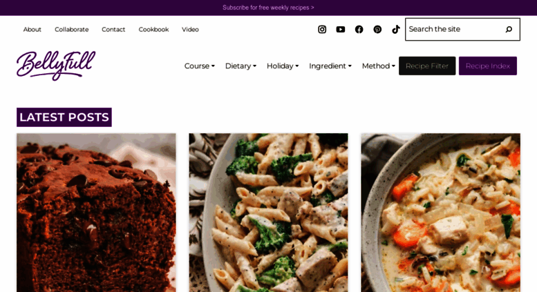 Access bellyfull.net. Belly Full · Easy Recipes for Busy Families
