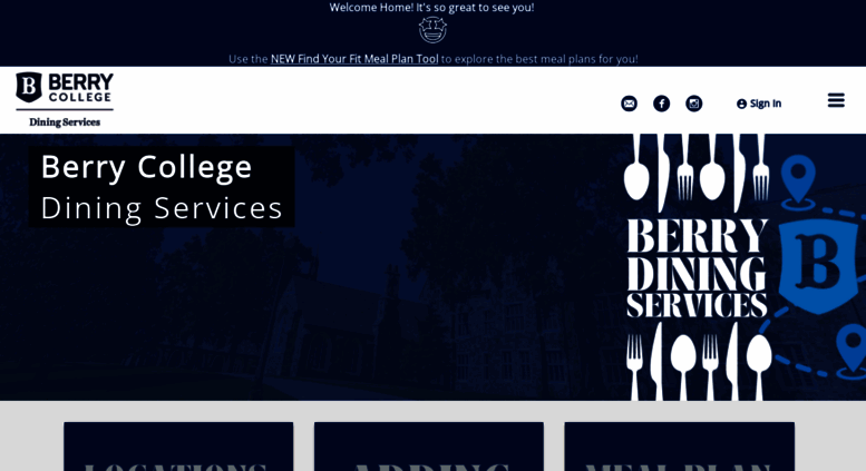 Access berry.campusdish.com. Berry College Dining Services - Berry College