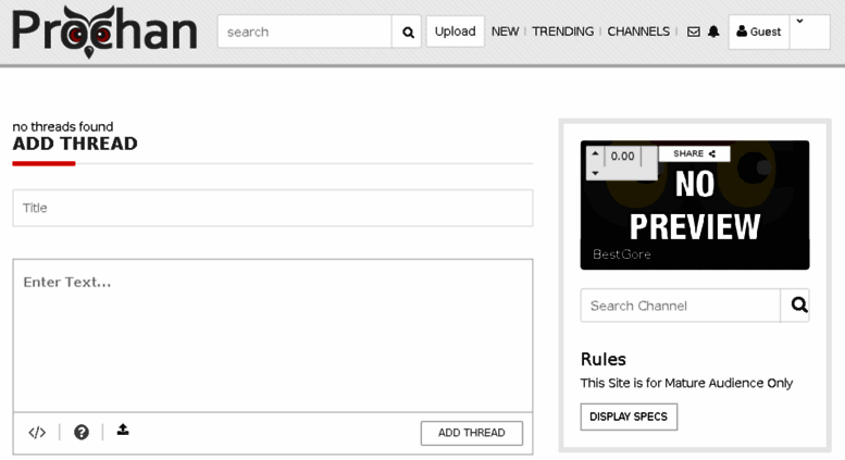 Access bestgore.prochan.com. prochan.com