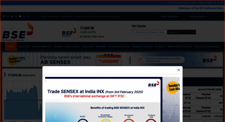 Access beta.bseindia.com. BSE (formerly Bombay Stock Exchange) | Live ...