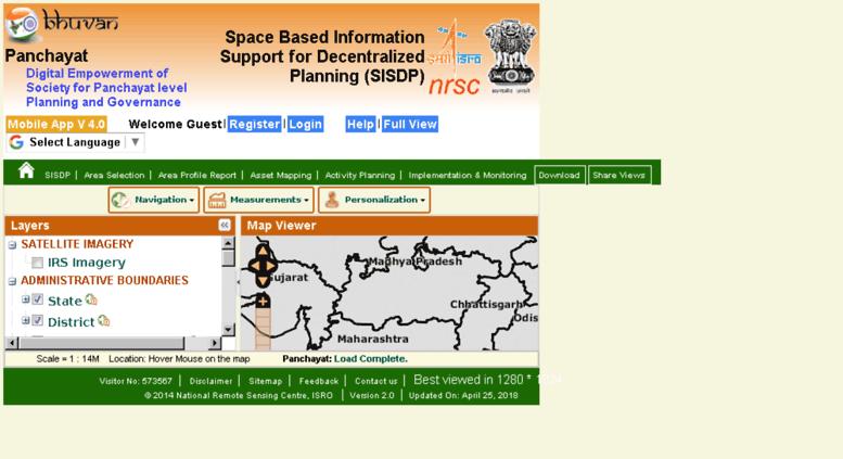 Access bhuvan-panchayat.nrsc.gov.in. Home :: Bhuvan Panchayat Ver 2.0
