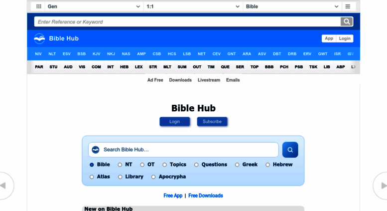 Access biblehub.com. Bible Hub: Search, Read, Study the Bible in Many ...