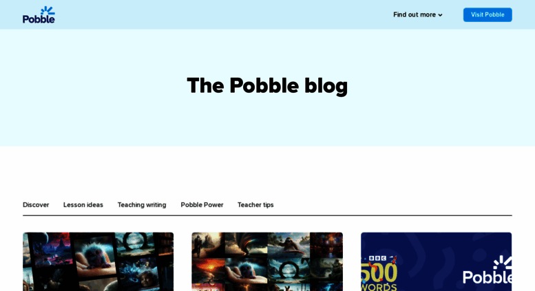 Access blog.pobble.com. Pobble blog