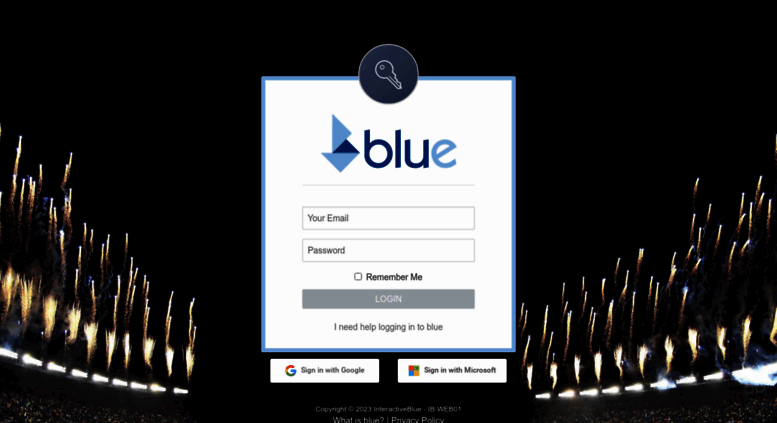 Access blue.bbb.org. blue: Login