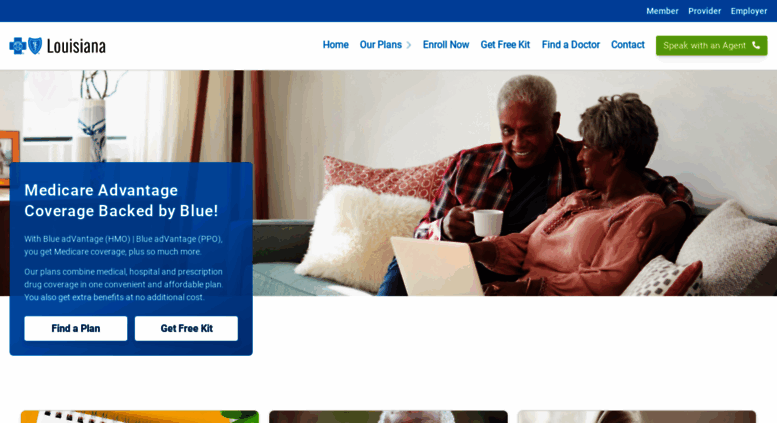 Access blueadvantage.bcbsla.com. Medicare Advantage Plans | Blue Advantage