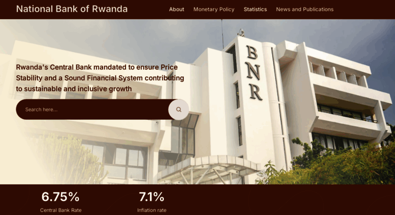 Access bnr.rw. BNR-National Bank of Rwanda: Home