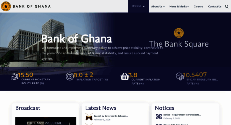 Access bog.gov.gh. Bank of Ghana