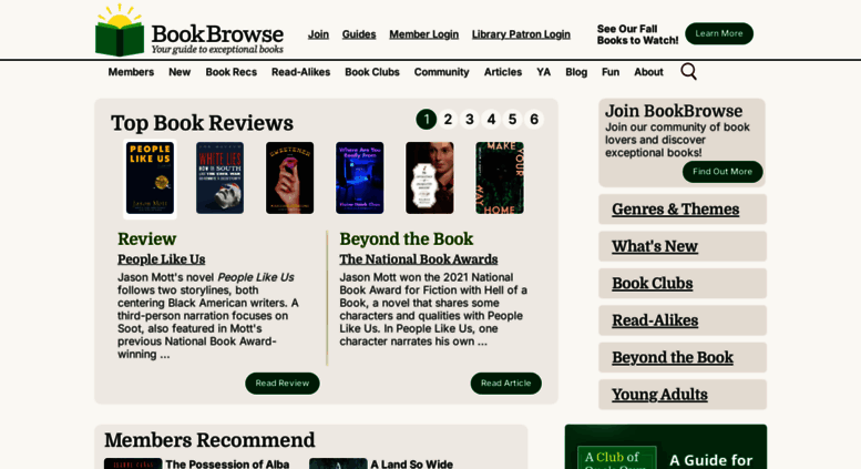 Access bookbrowse.com. Book reviews: Find the best new books
