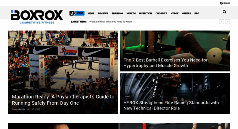 Access boxrox.com. BOXROX | Competitive Fitness Magazine