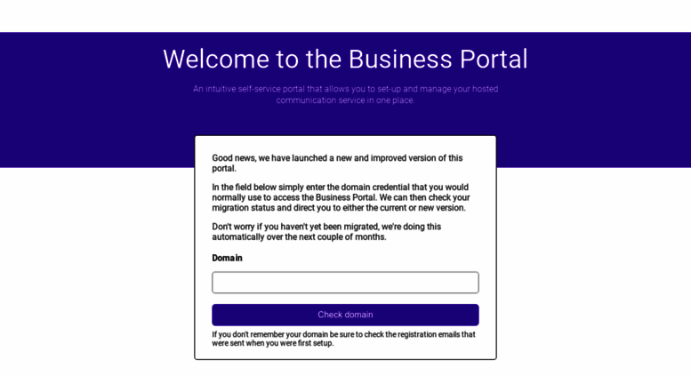 Access btcloudvoice.bt.com. Business Portal