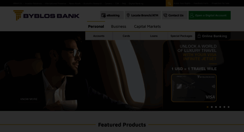 Access byblosbank.com.lb. Byblos Bank, A leading bank in Lebanon, Top ...