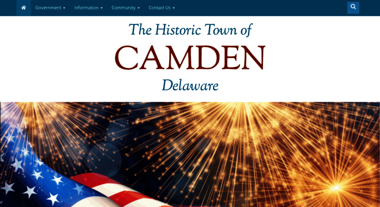 Access camden.delaware.gov. Home - Town of Camden - Kent County Delaware