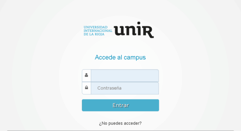 Access campusformacion.unir.net. Iniciar sesión