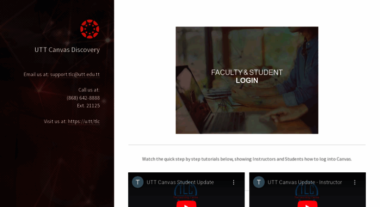 Access canvas.utt.edu.tt. UTT Canvas Discovery