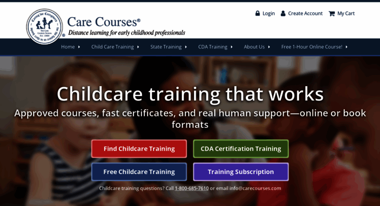 Access carecourses.com. Online Child Care Professional Development ...