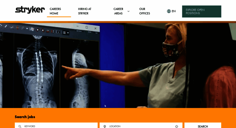 Access careers.stryker.com. Jobs and Careers at Stryker | Stryker Careers