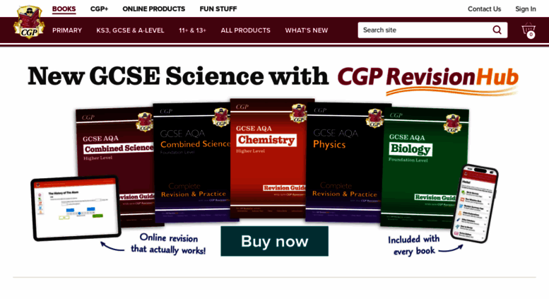 Access cgpbooks.co.uk. The UK's Favourite Educational Books | CGP Books