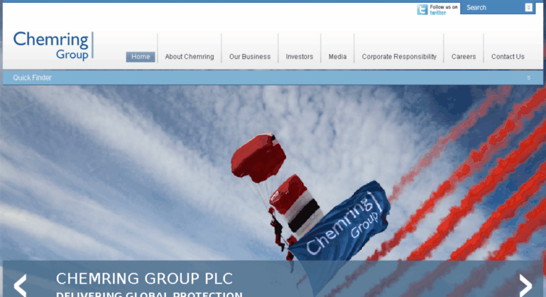 Access chemring.co.uk. Home – Chemring Group PLC