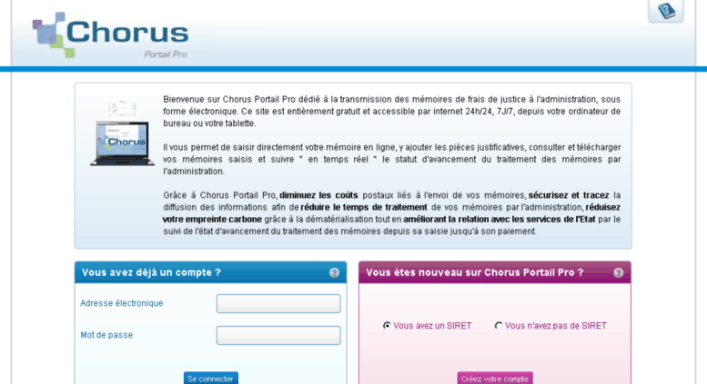 Access chorus-portail-pro.finances.gouv.fr. Chorus Pro Redirect