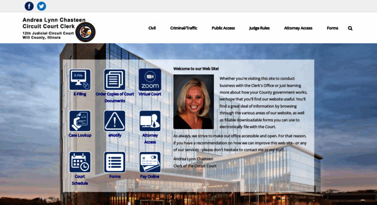 Access circuitclerkofwillcounty.com. The Will County Circuit Court ...