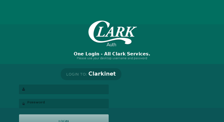 Access clarkinet.com. Sign In - Clark Authentication
