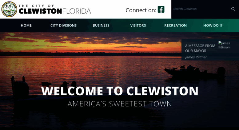 Access clewiston-fl.gov. City of Clewiston Florida / Homepage