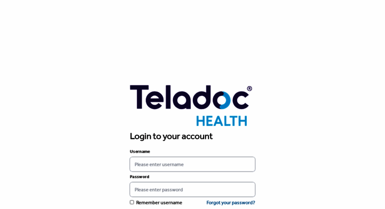 Access client.teladoc.com. Teladoc