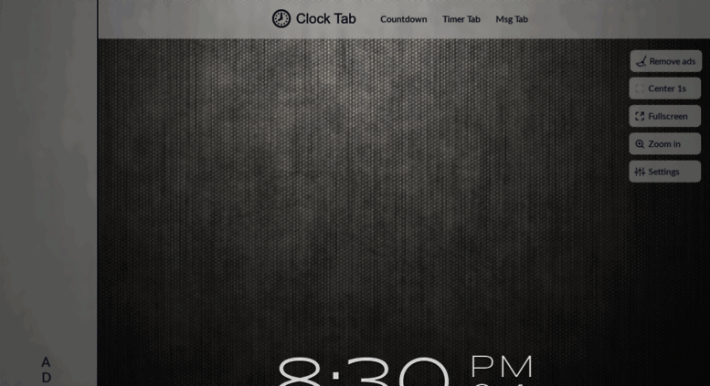 Access clocktab.com. Clock Tab