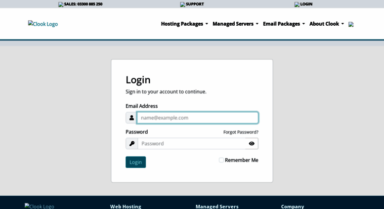 Access clook.info. Client Area - Clook Internet