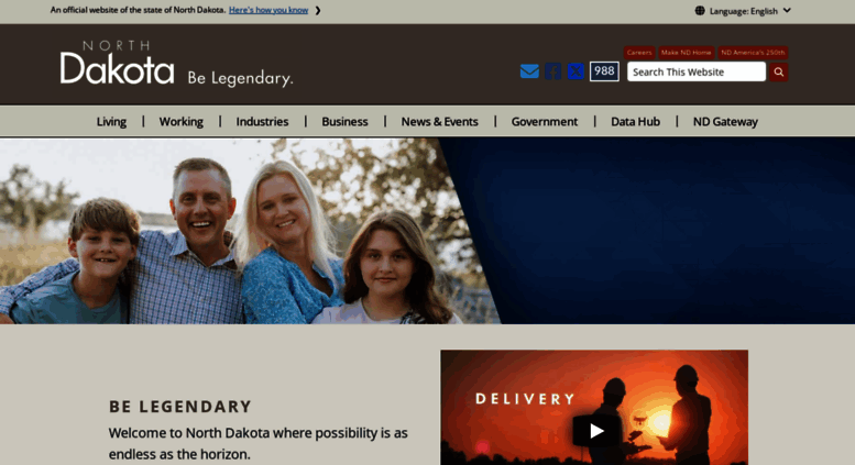 Access cnd.nd.gov. Home | North Dakota State Government - ND Portal