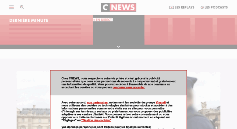Access cnews.fr. Actualités, Infos et News en direct vidéo et replay ...