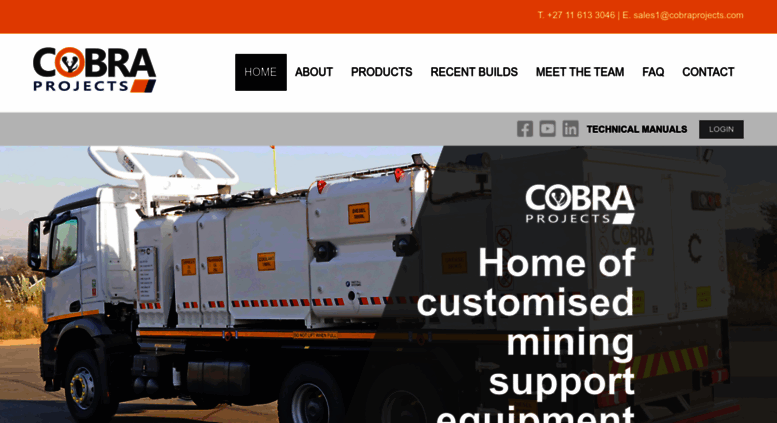 Access cobraprojects.com. Customised Mining Support Vehicles :: Cobra ...