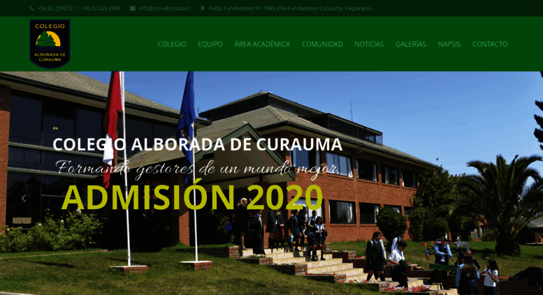 Access col-alborada.cl. Colegio Alborada de Curauma