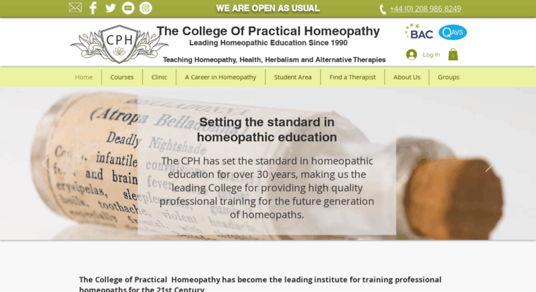 Access college-of-practical-homeopathy.com. Homeopathic Courses ...
