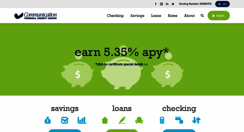 Access comfedcu.org. Communication Federal Credit Union - Oklahoma & Kansas