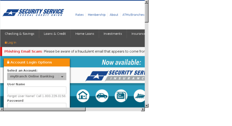 Access compubranch.ssfcu.org. Security Service Federal Credit Union ...