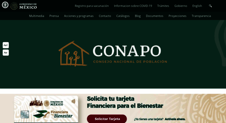 Access conapo.gob.mx. Inicio