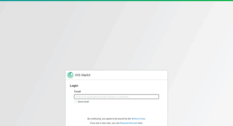 Access connect.ihs.com. Login