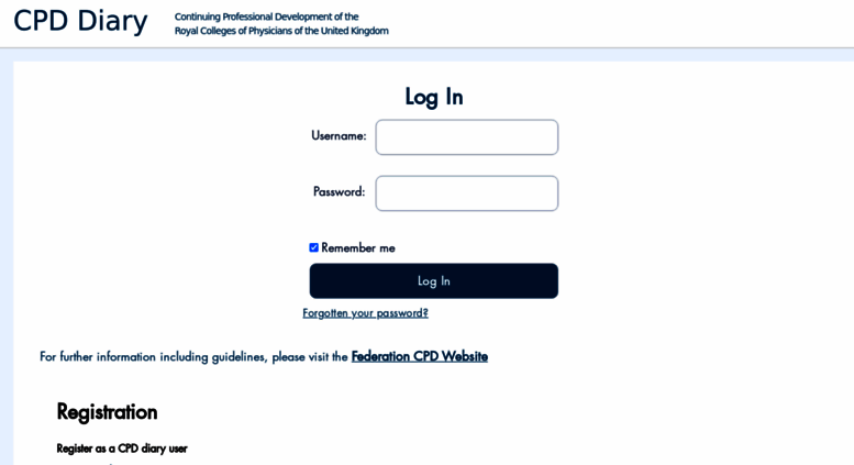 Access cpd.rcplondon.ac.uk. CPD Login