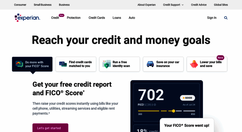 Access creditcheck.experiandirect.com. Check Your Free Credit Report ...