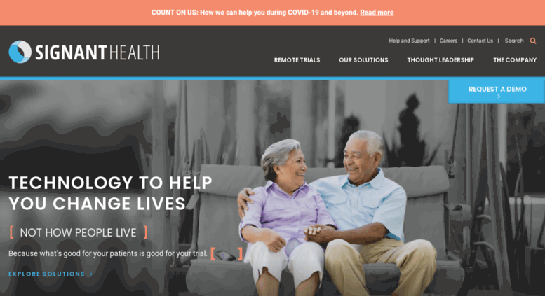 Access crfhealth.net. Clinical Trial Solutions | Signant Health