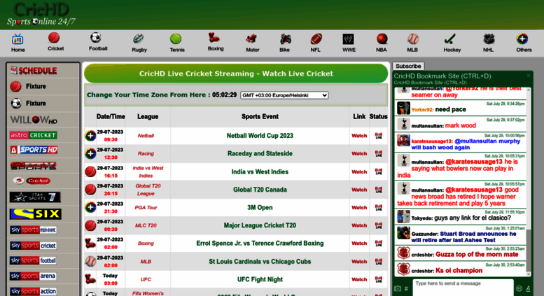 Access crichd.info. CricHD: Live Cricket Streaming and Watch Online Stream