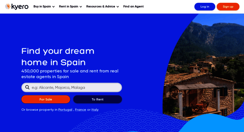 Access cuenta.kyero.com. Property for sale and rent in Spain - Kyero.com
