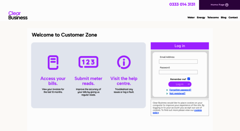 Access customerzone.kinex.co.uk. Login